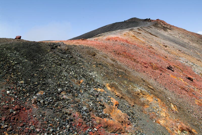 Vulcano of Mount Etna on Sicily Stock Photo - Image of vacation, etna ...