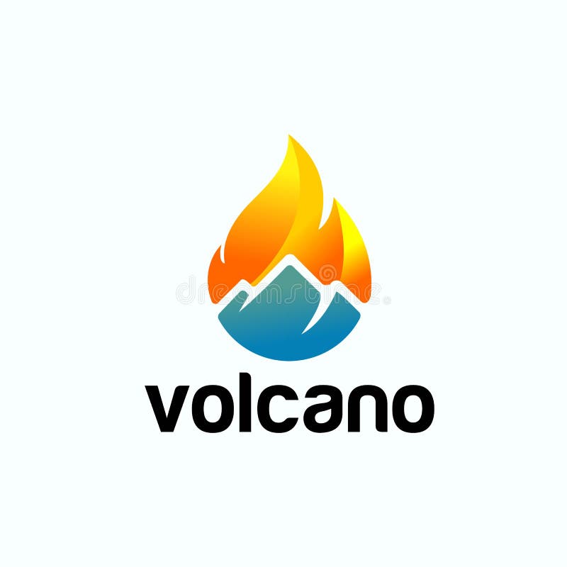 Vulkan-Logo vektor abbildung. Illustration von geologie - 222238373