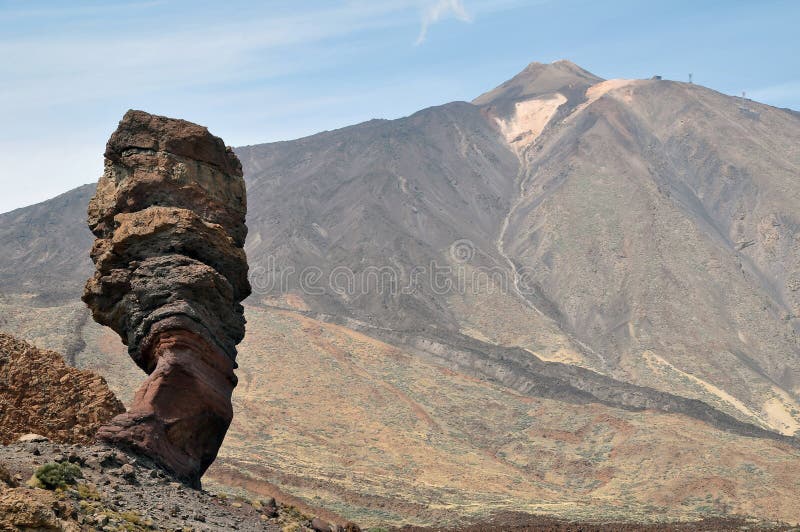 Vulkanisches Hochgebirge Teide Stockbild - Bild von spanien, spanisch ...