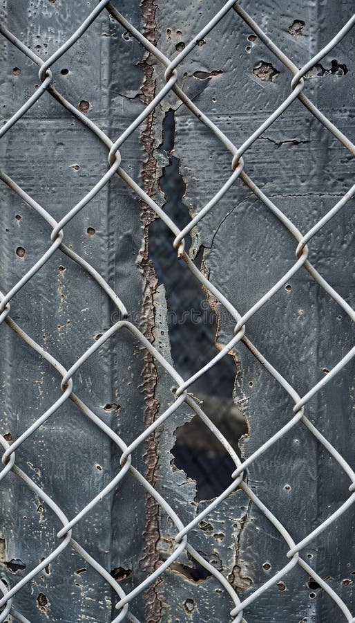 Vulnerability Exposed a Clean Cut Out in a Chain Link Fence Highlights ...