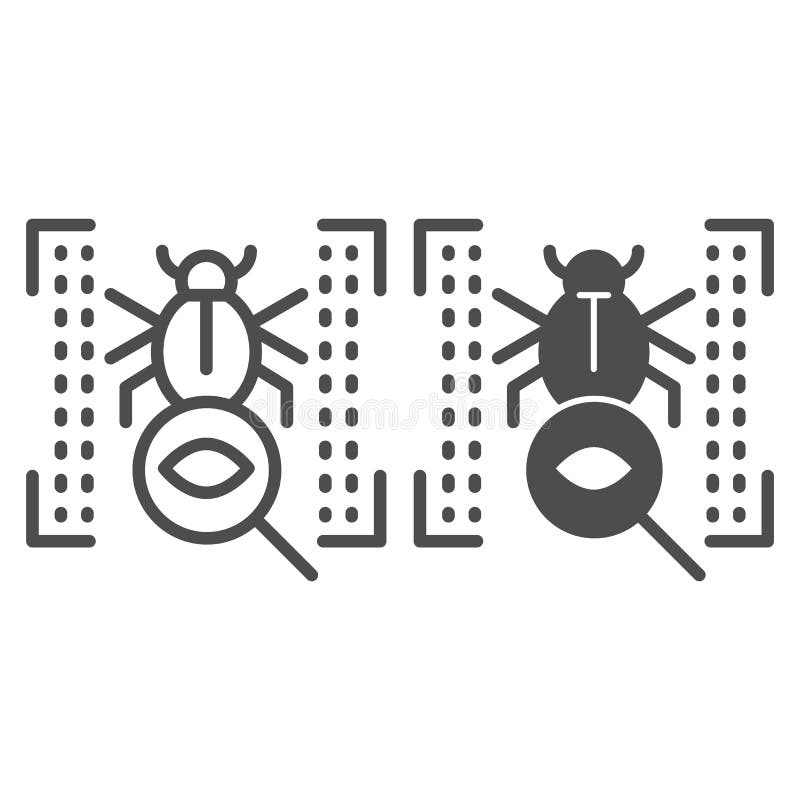 Vulnerability Scan Magnifying Glass Stock Illustrations – 20 ...