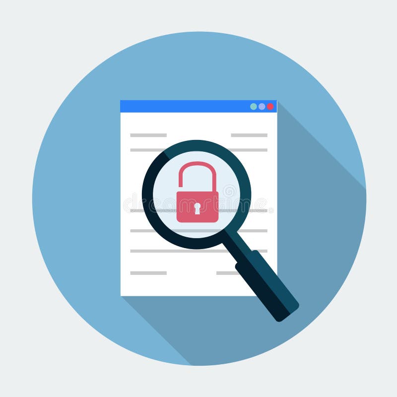 Vulnerability Search Icon. Vector Illustration Stock Vector ...