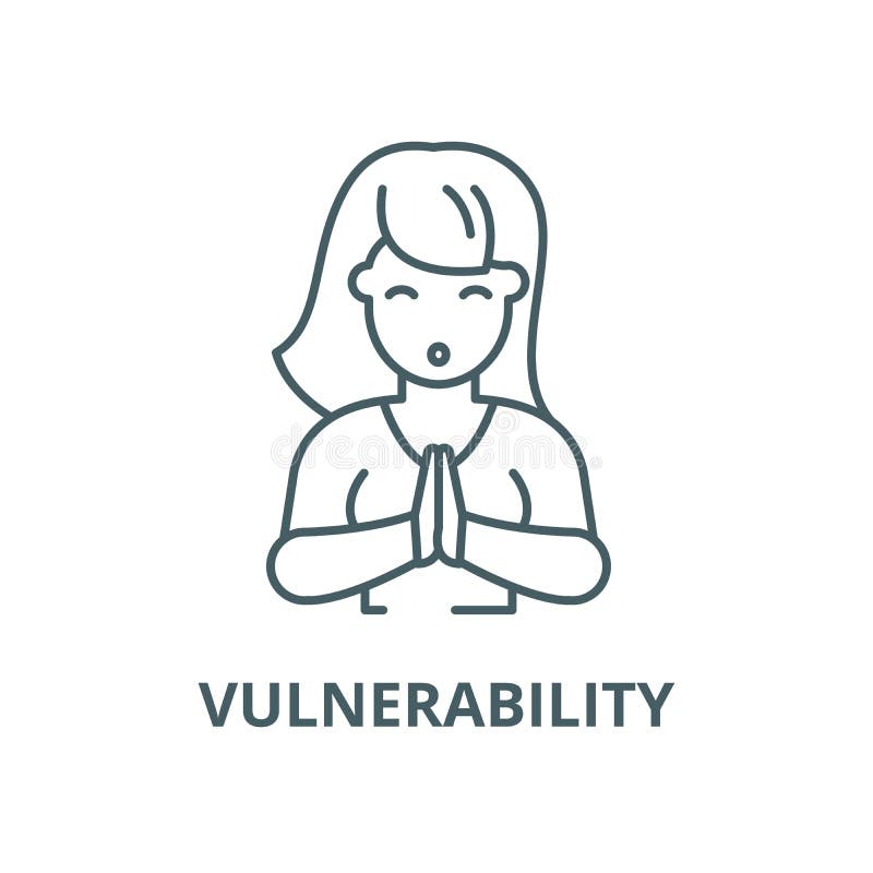 Vulnerability Vector Line Icon, Linear Concept, Outline Sign, Symbol ... Vulnerability Vector Line Icon, Linear Concept, Outline Sign, Symbol ...