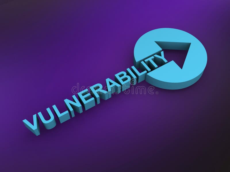 Vulnerability Word on Purple Stock Illustration - Illustration of word ...