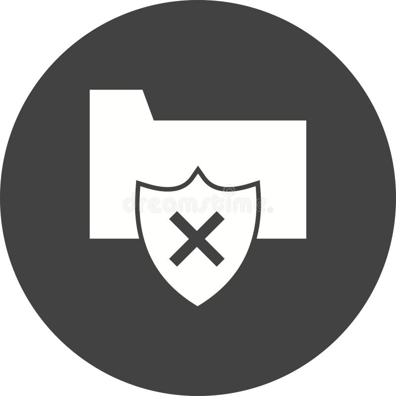 Vulnerable Folder stock vector. Illustration of storage - 79139862