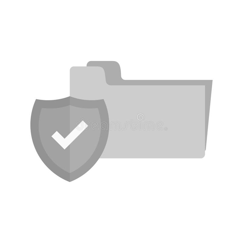 Vulnerable Folder stock vector. Illustration of vector - 79953126