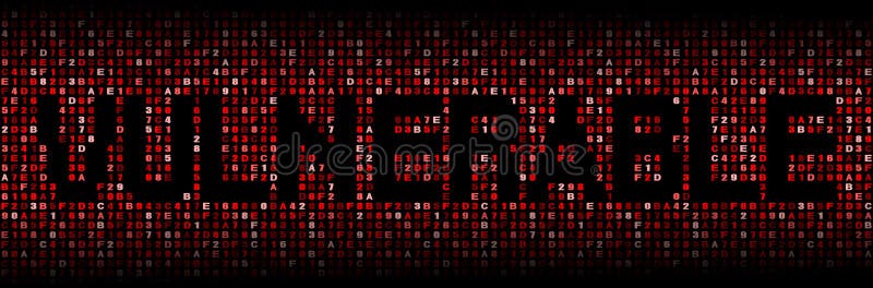 Vulnerable Text on Hex Code Illustration Stock Illustration ...