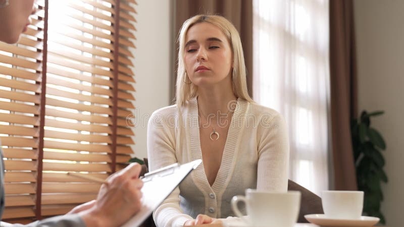 Vulnerable Young Patient Release Emotion from Traumatic Event. Blithe ...