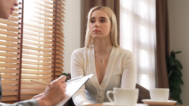 Vulnerable Young Patient Release Emotion from Traumatic Event. Blithe ...