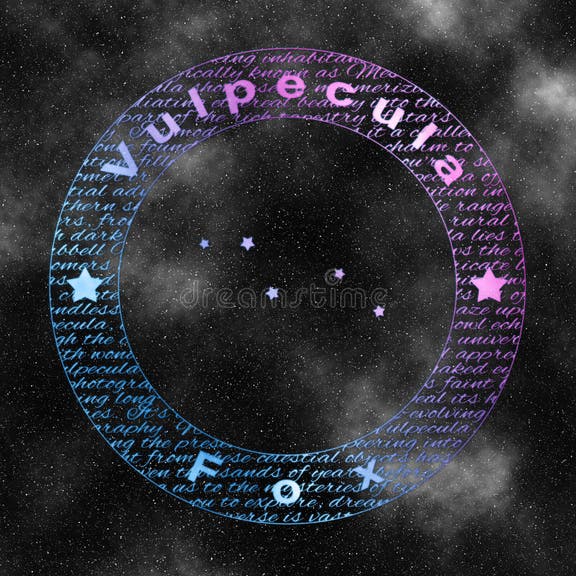 Vulpecula Constellation, Fox Constellation Stock Illustration ...