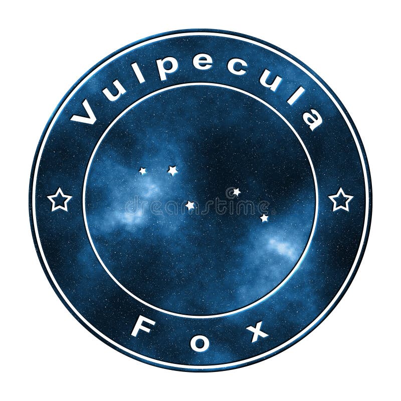 Vulpecula Star Constellation, Fox Constellation Stock Illustration ...