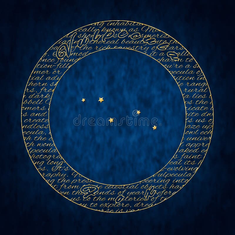 Vulpecula Star Constellation, Fox Constellation Stock Image - Image of ...