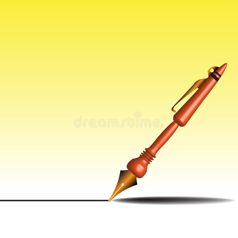 Vulpen vector illustratie. Illustration of handschrift - 10933517