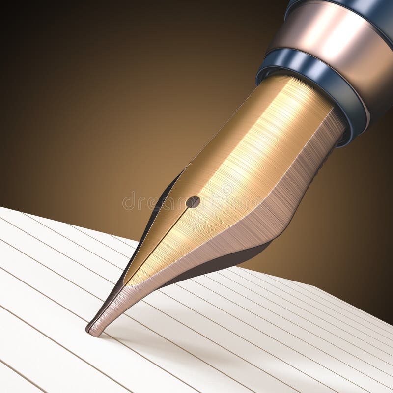 Vulpen stock illustratie. Illustration of tekst, bureau - 1055549