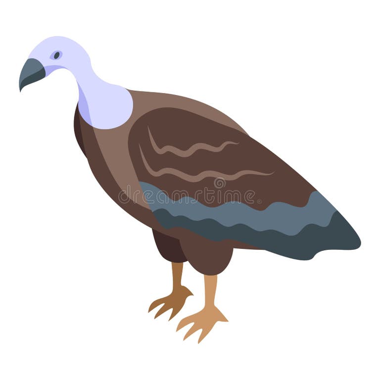Vulture Icon Isometric Vector. Evil Bird Stock Vector - Illustration of ...