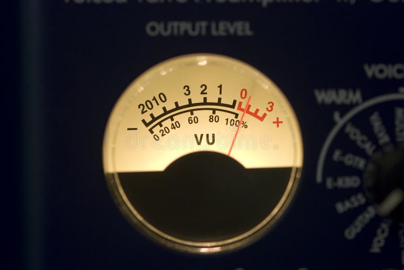Vumeter stock photo. Image of instrument, technology - 24124576