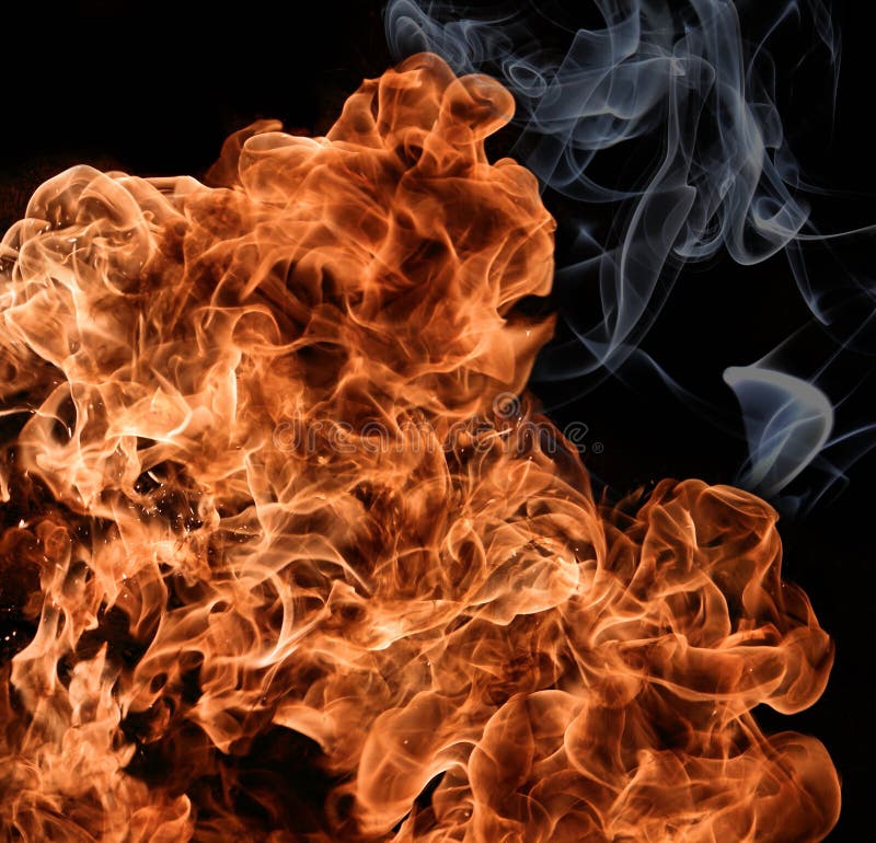 Vurige vlammen stock afbeelding. Image of vuur, achtergrond - 16106787
