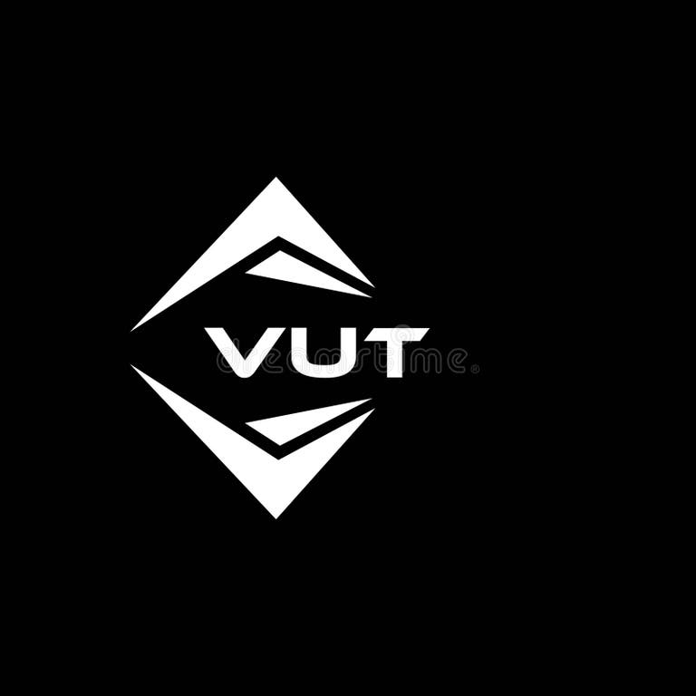 VUT Abstract Technology Logo Design on Black Background. VUT Creative ...