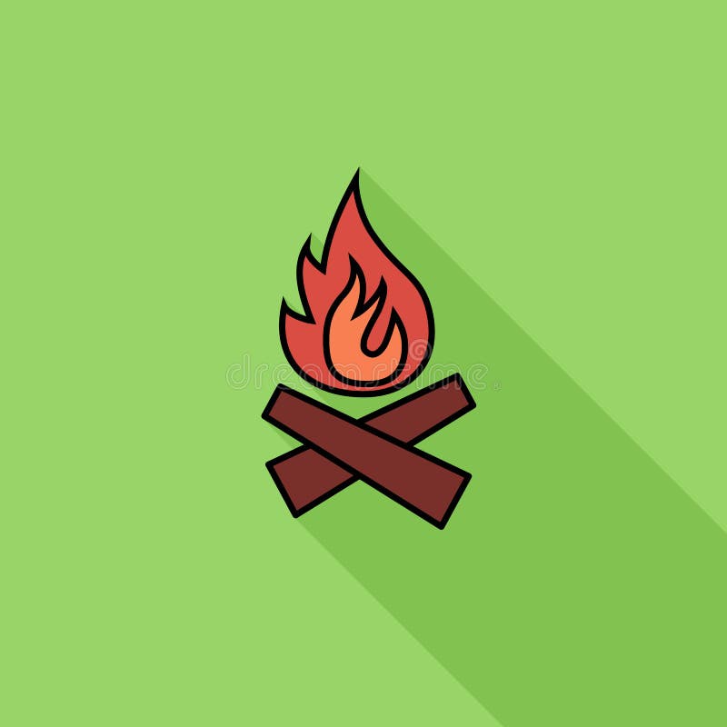 Vuur Vector Vlak Pictogram vector illustratie. Illustration of logboek ... Vuur Vector Vlak Pictogram vector illustratie. Illustration of logboek ...