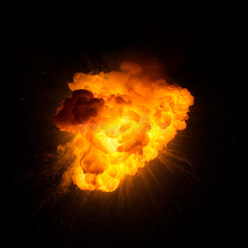 Vuurbol: explosie stock afbeelding. Image of nave, exploderen - 43948343