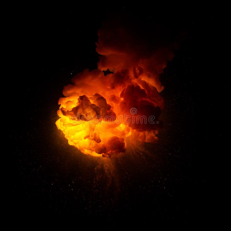 Vuurbol: explosie stock afbeelding. Image of nave, exploderen - 43948343