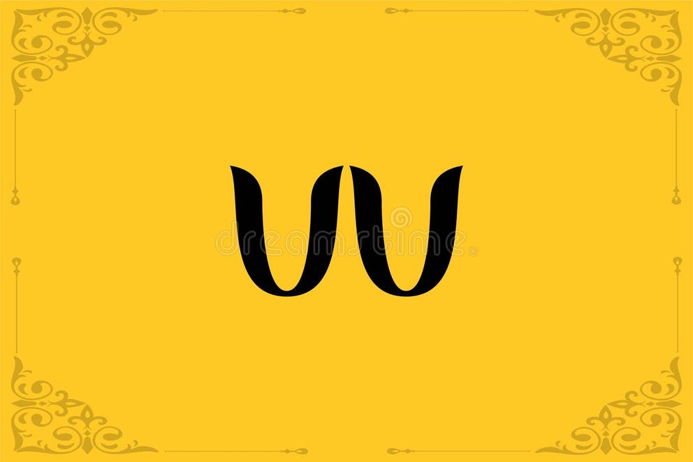 VV abstract luxury logo stock vector. Illustration of font - 362196591