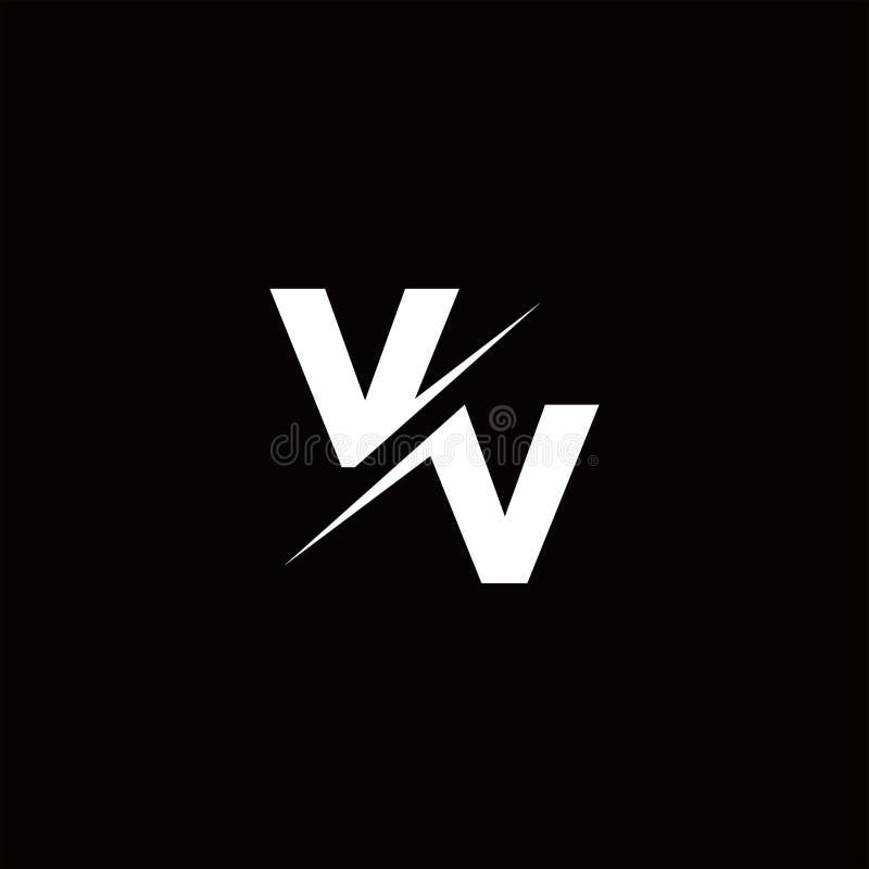 VV Logo Letter Monogram Slash with Modern Logo Designs Template Stock ...