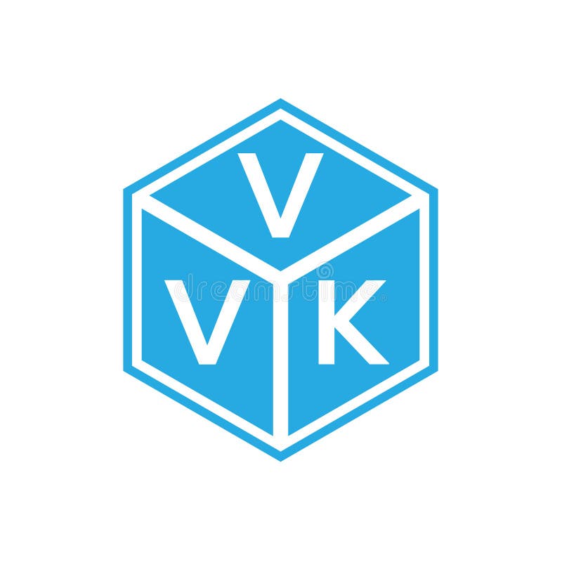 VVK Letter Logo Design on Black Background. VVK Creative Initials ...