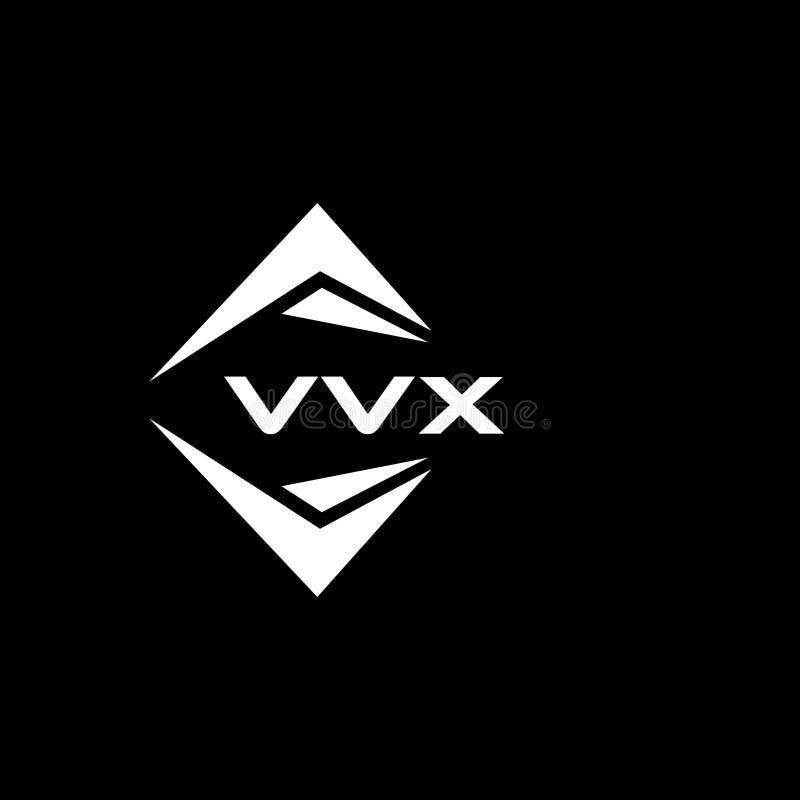 VVX Abstract Technology Logo Design on Black Background. VVX Creative ...