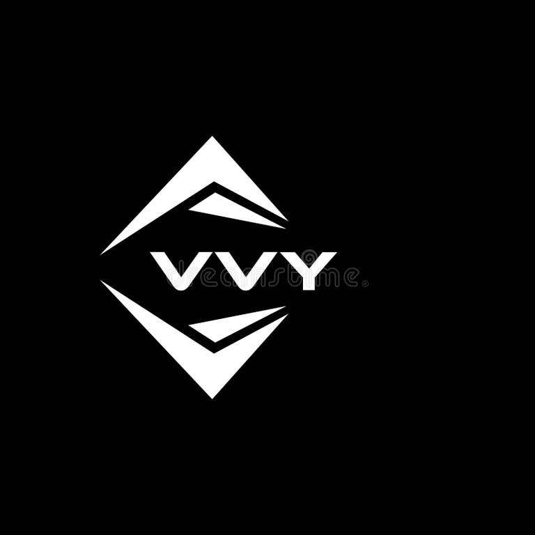 VVY Abstract Technology Logo Design on Black Background. VVY Creative ...