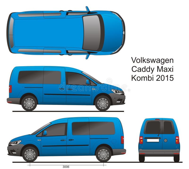 VW Caddy Maxi Combi 2015 editorial photography. Illustration of ...
