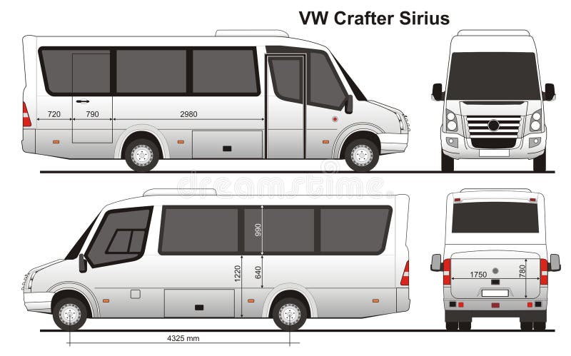 VW Crafter Sirius editorial stock image. Illustration of dimensions ...