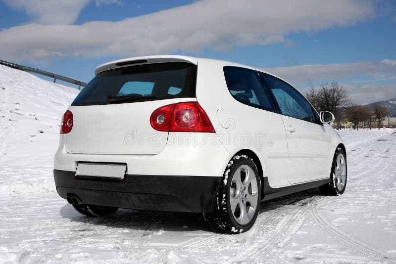 VW golf gti rear stock image. Image of cloud, motor, side - 90969