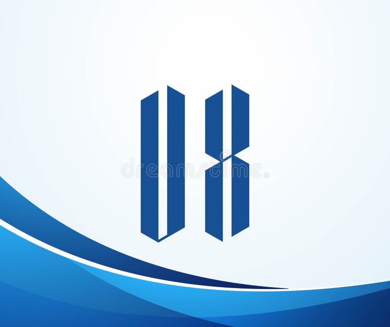 VX Alphabet Letter Logo Design Template Elements Stock Vector ...