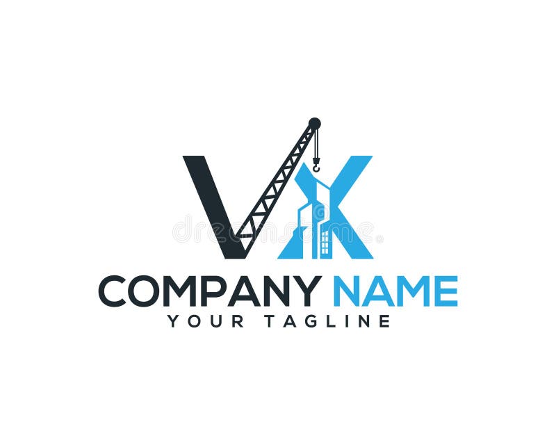 VX Letter Contractor and Construction Work Creative Logo Vector ...