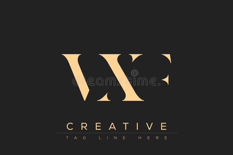 VXF Abstract Letter Logo Design Stock Illustration - Illustration of ...