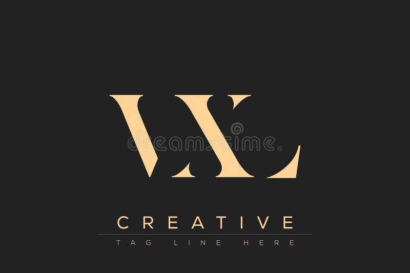 VXL Abstract Letter Logo Design Stock Illustration - Illustration of ...