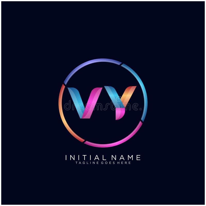 VY Letter Logo Icon Design Template Elements Stock Vector ...