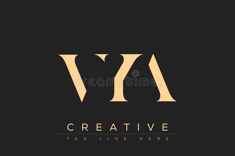 VYA Abstract Letter Logo Design Stock Illustration - Illustration of ...