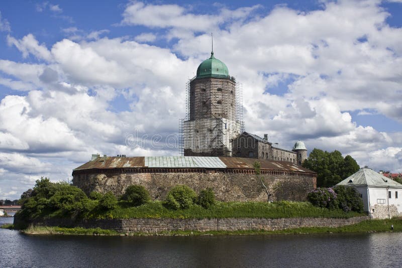 Vyborg castle stock photo. Image of castle, island, river - 24343620