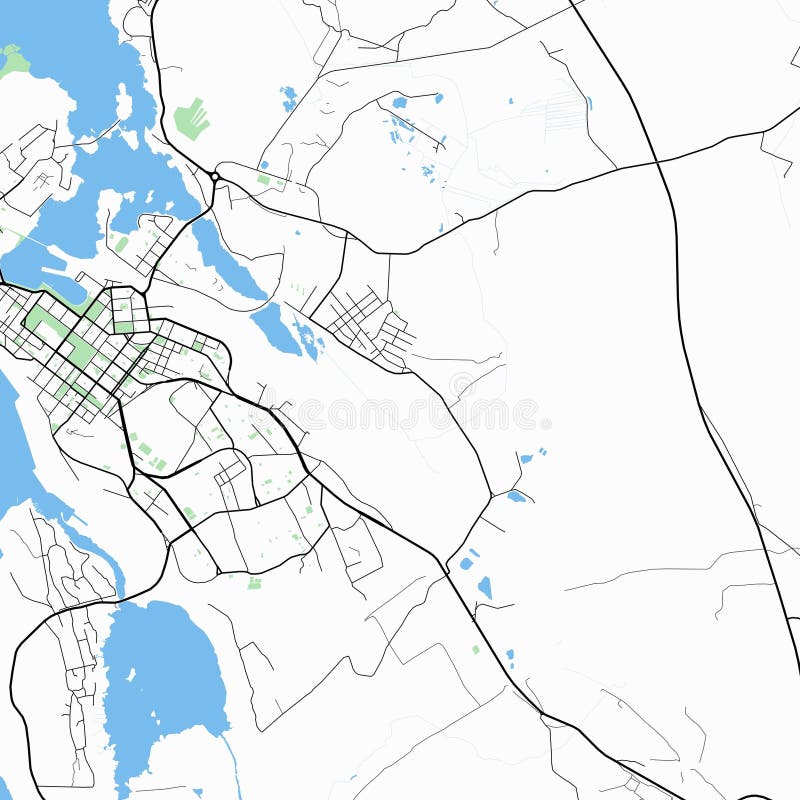 The Vyborg map. stock illustration. Illustration of branch - 304853388