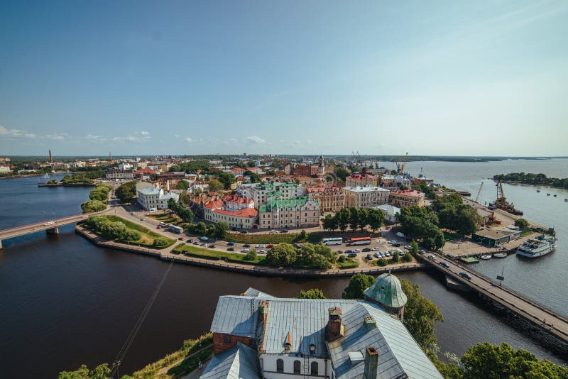 Vyborg stock image. Image of deck, river, museum, castle - 48754659