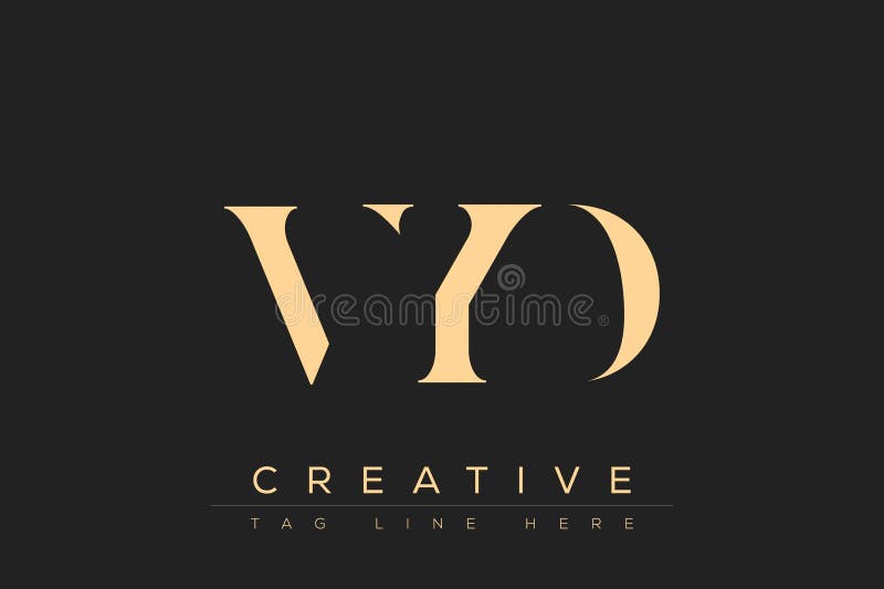 VYD Abstract Letter Logo Design Stock Illustration - Illustration of ...