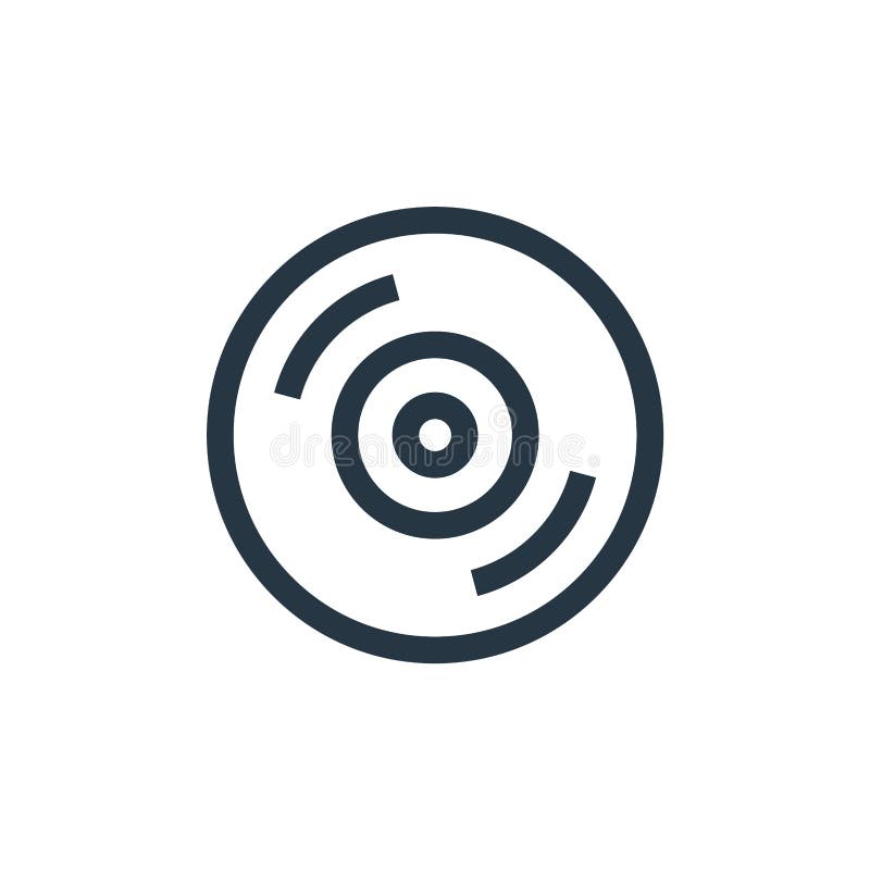 Vynil Icon Vector from Celebration Concept. Thin Line Illustration of ...