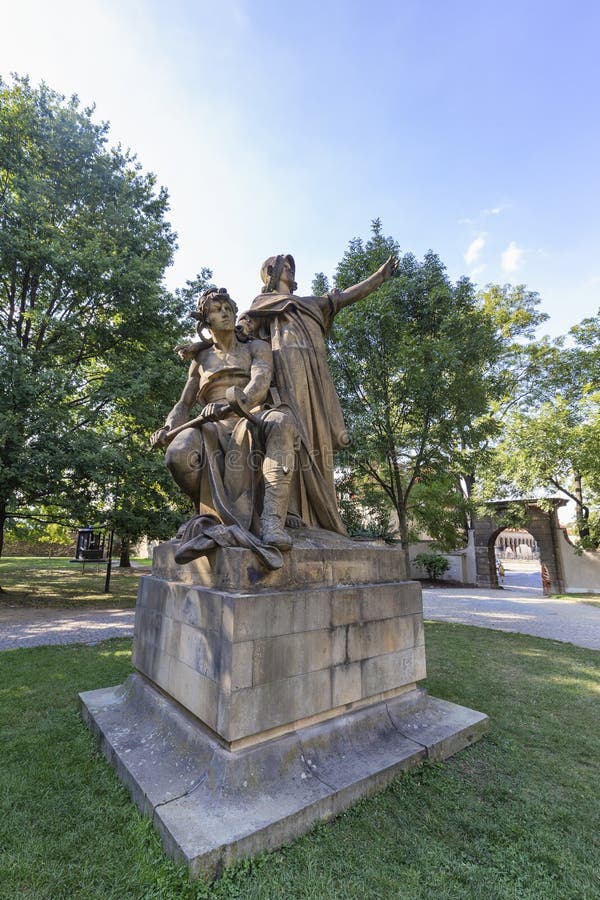 Vysehrad Castle stock image. Image of peter, sculpture - 252537605