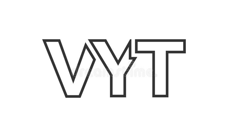 VYT Logo Design Template with Strong and Modern Bold Text. Initial ...