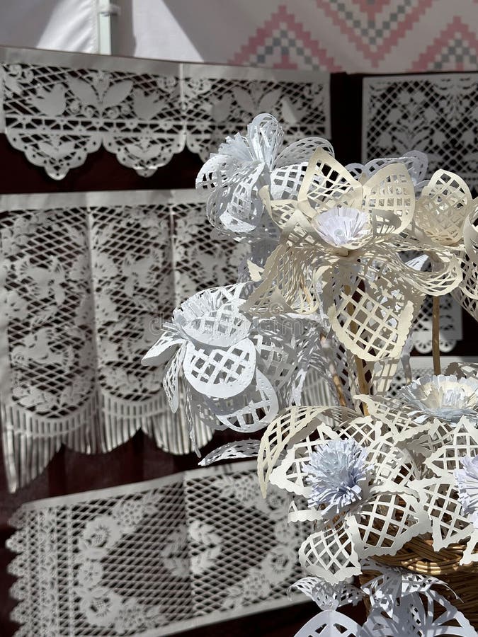 Vytinanka is the Art of Cutting Out Lace Patterns from Paper. a Type of ...