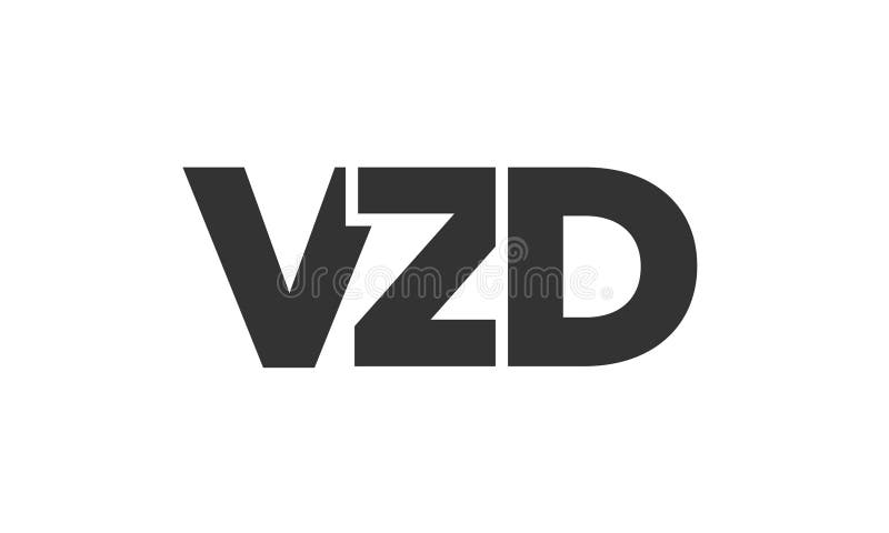 VZD Logo Design Template with Strong and Modern Bold Text. Initial ...