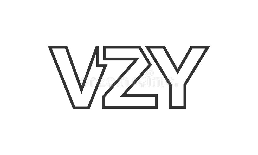 VZY Logo Design Template with Strong and Modern Bold Text. Initial ...