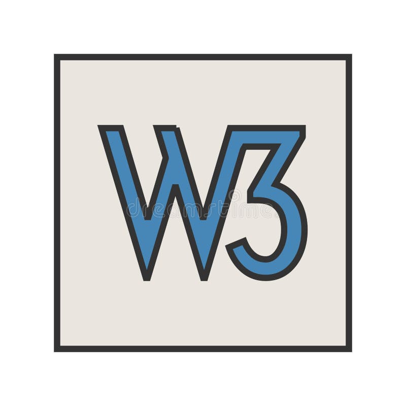 W3C stock vector. Illustration of publish, icon, blog - 83795361